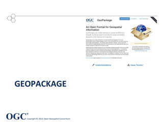 GeoPackage, Context and POI (and a sprinkle of GeoJSON) | PPT