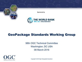 GeoPackage SWG Overview | PPT