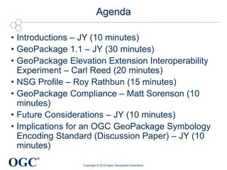 GeoPackage SWG Overview | PPT