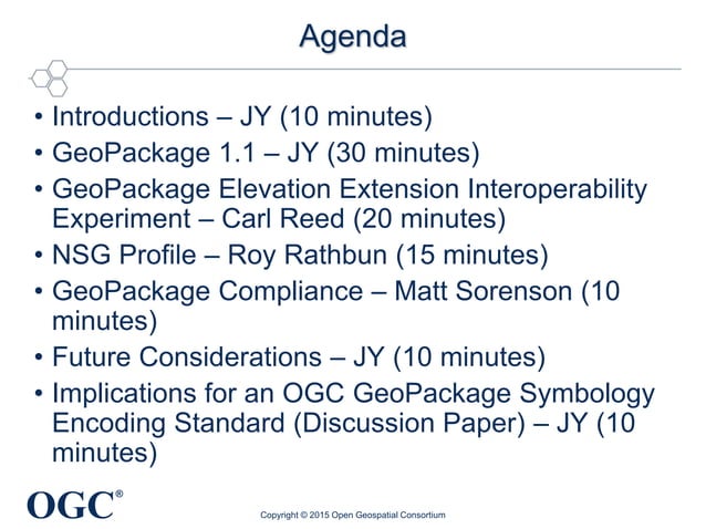 GeoPackage SWG Overview | PPT