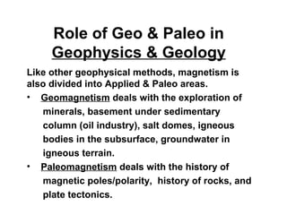 Role Of Paleomagnetism