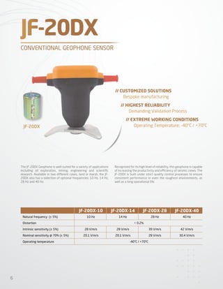 Geophones brochure sercel_en | PDF