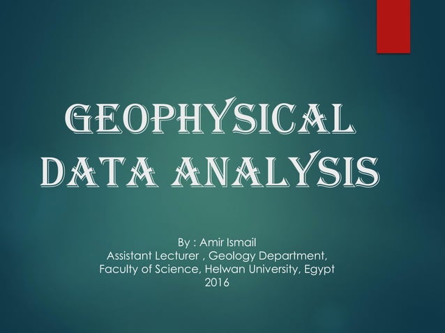 Geophysical data analysis | PDF