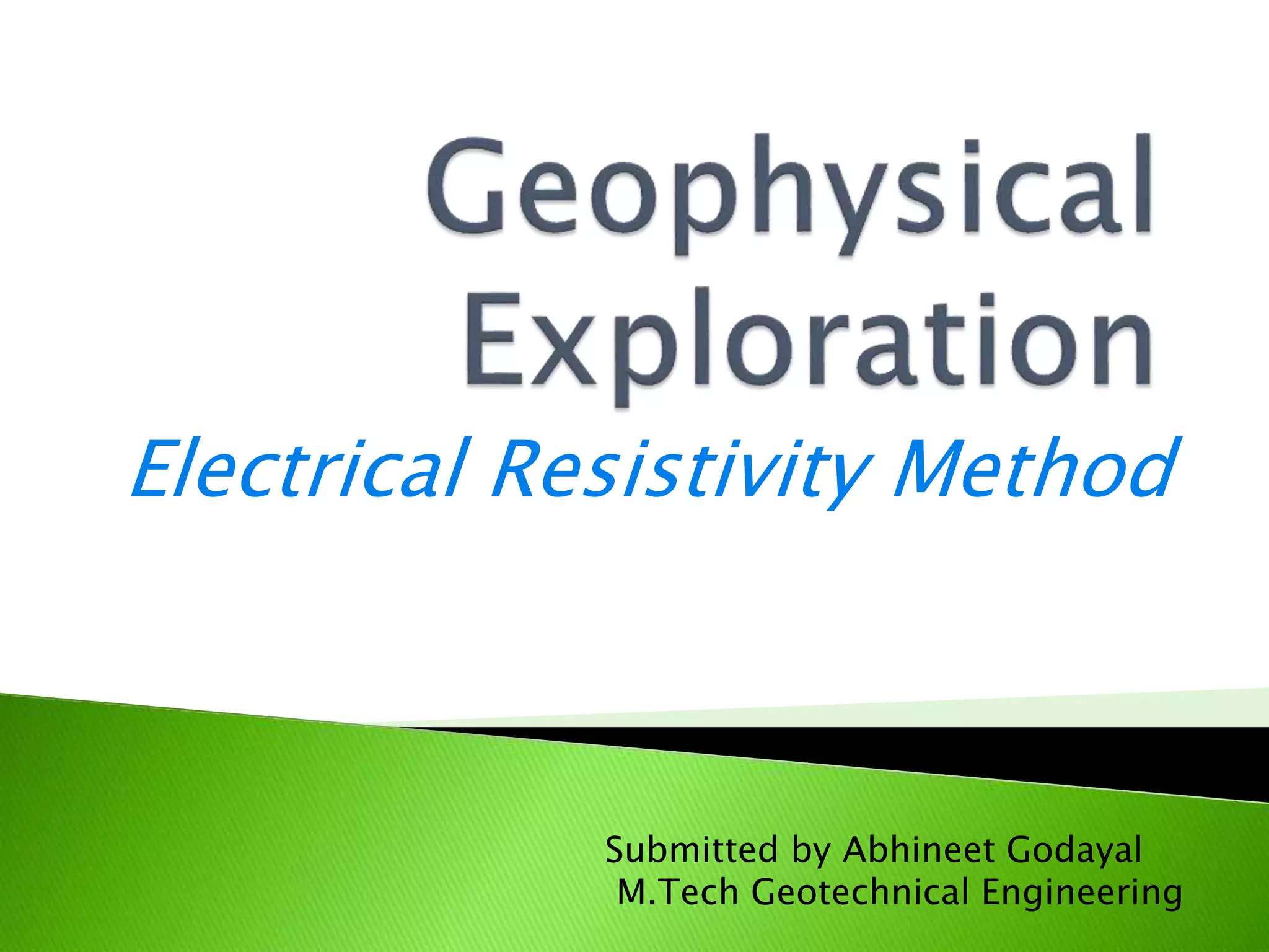 Geophysical exploration | PPTX