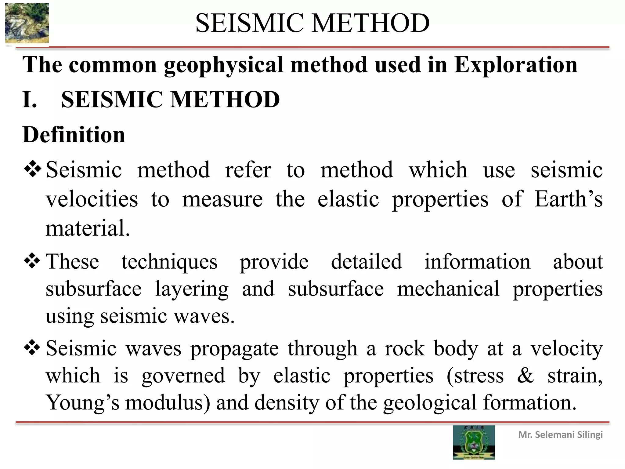 Geophysical exploration | PPTX