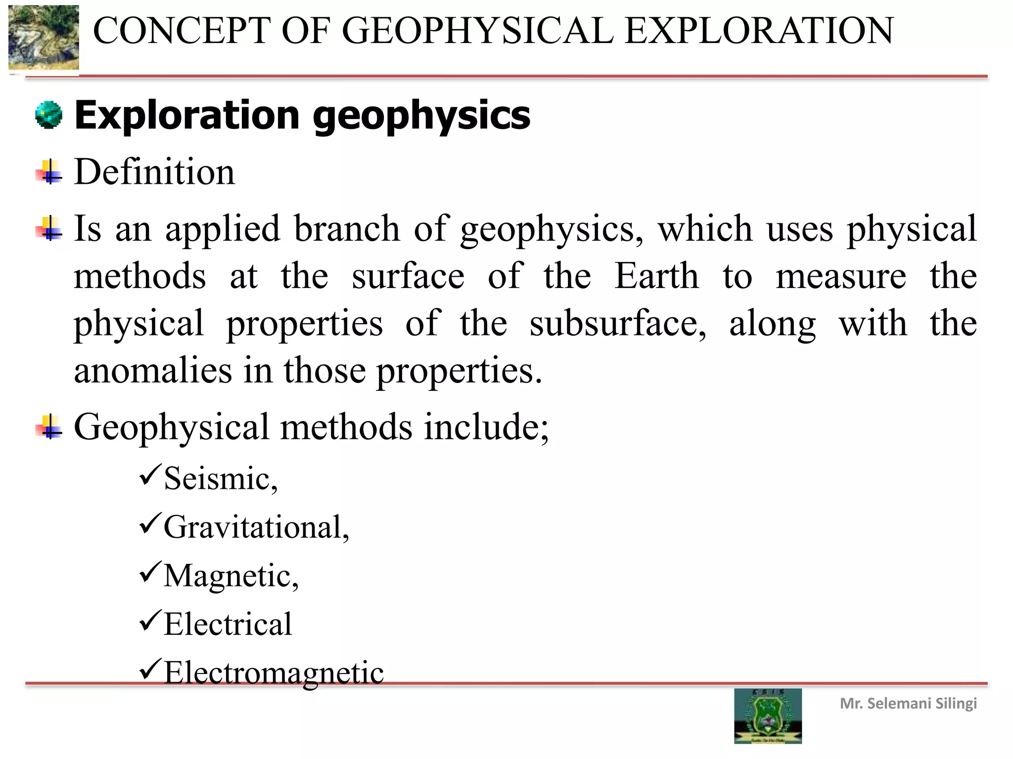 Geophysical exploration | PPTX