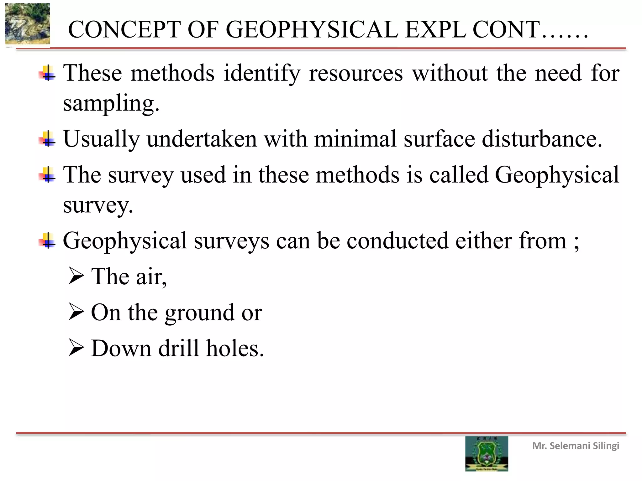 Geophysical exploration | PPTX
