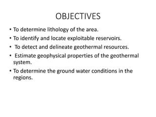 Geophysical methods brief summary | PPTX