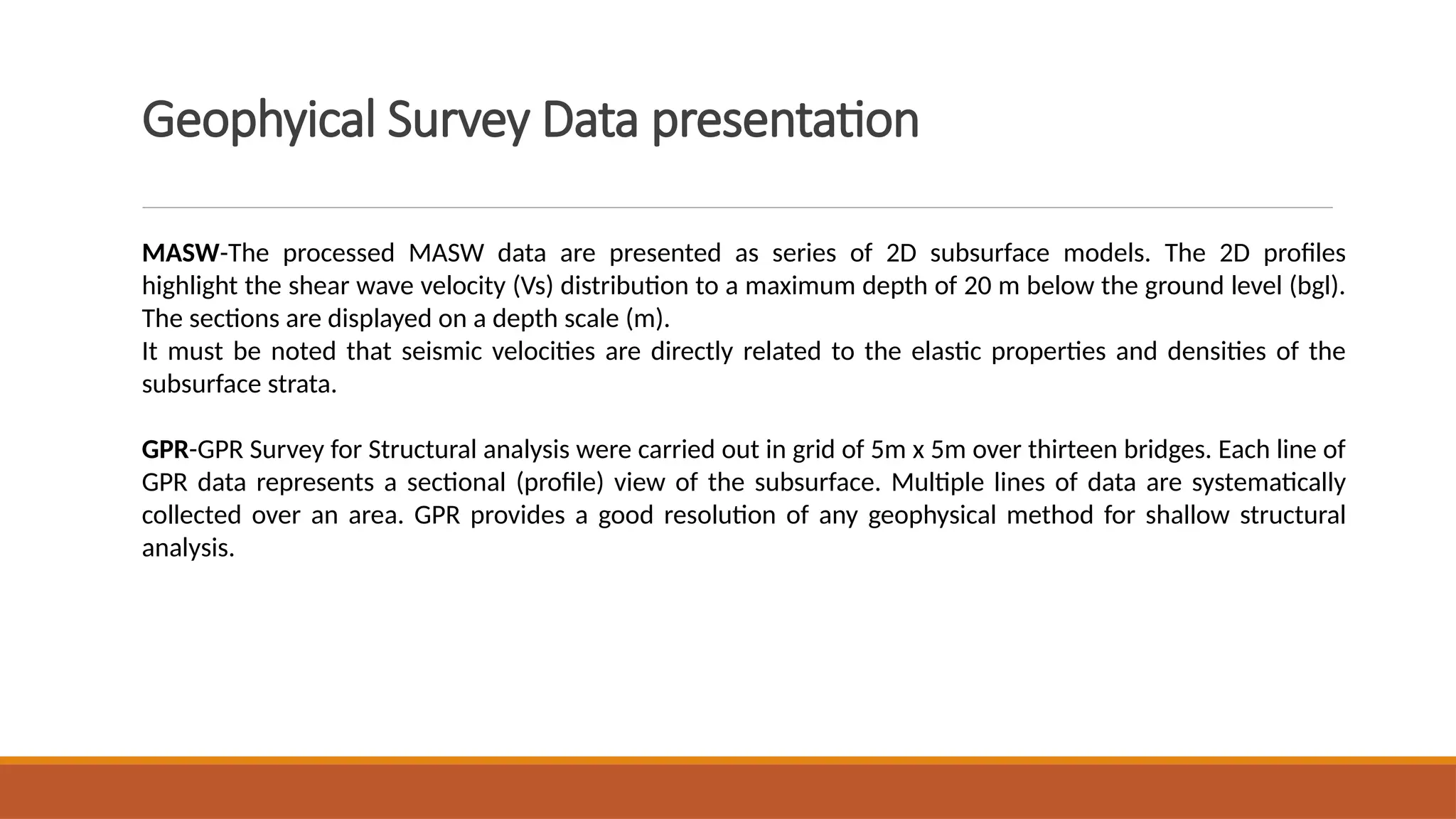 Geophysical for Highway Problems SRT ERT | PPTX
