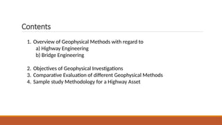 Geophysical for Highway Problems SRT ERT | PPTX