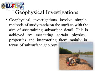 Engineering Geology: Geophysical Investigation.pptx