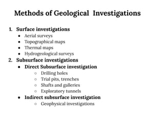 Geophysical investigation | PDF