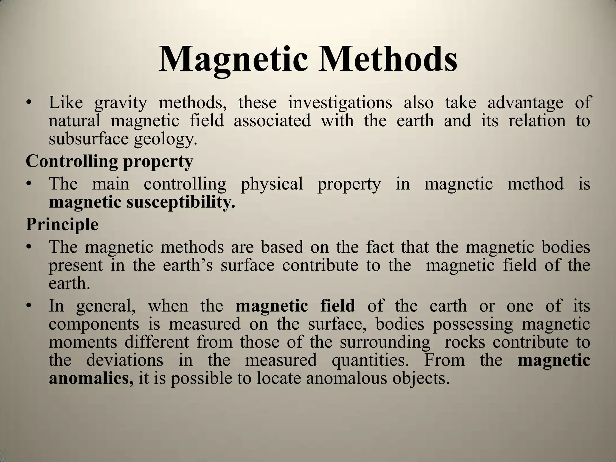 Geo-Physical Investigations | PPTX