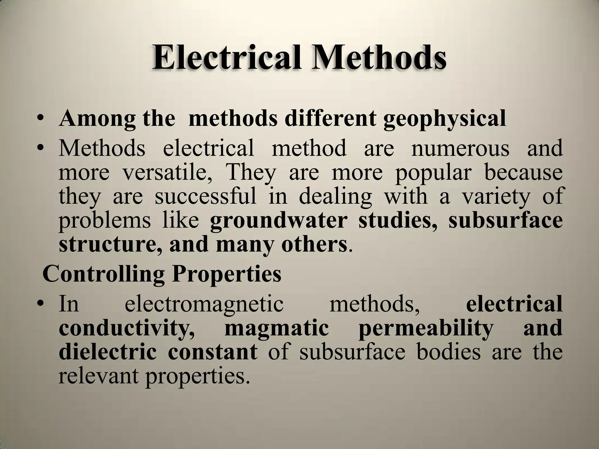Geo-Physical Investigations | PPTX