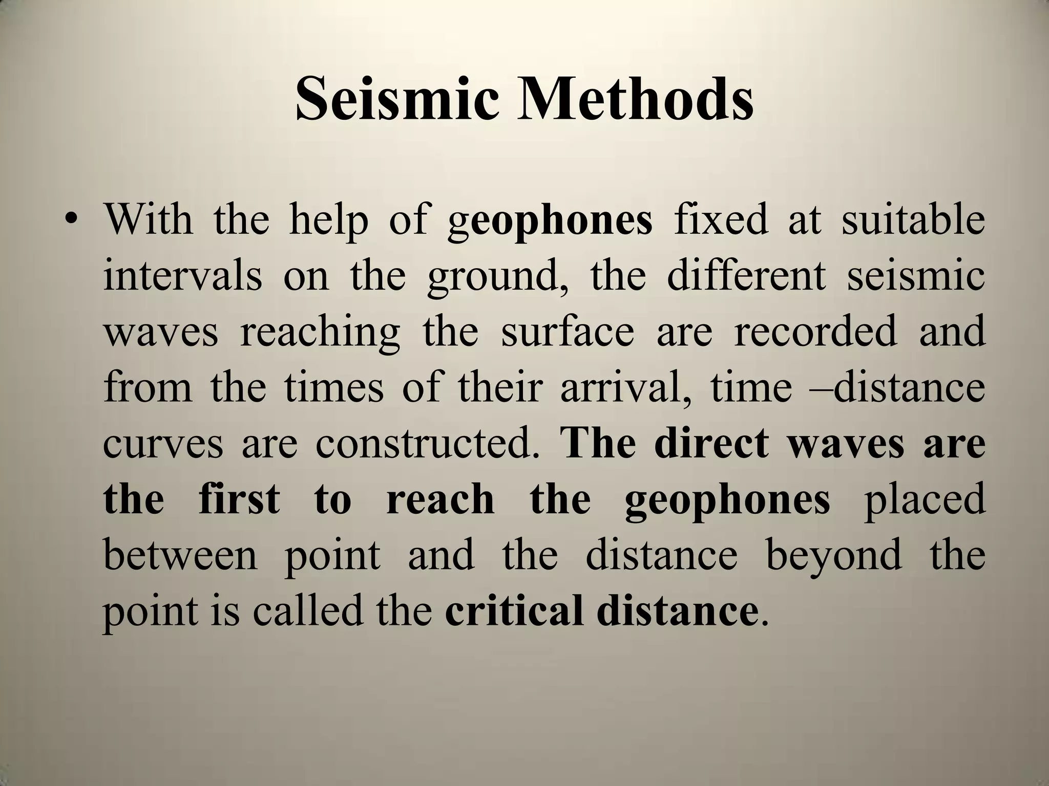 Geo-Physical Investigations | PPTX