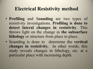 Geo-Physical Investigations | PPTX