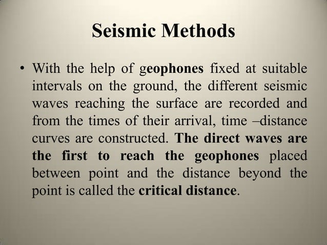 Geo-Physical Investigations | PPTX | Geology | Science