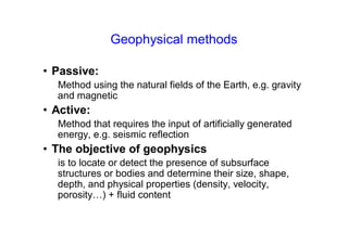 Geophysical methods | PDF
