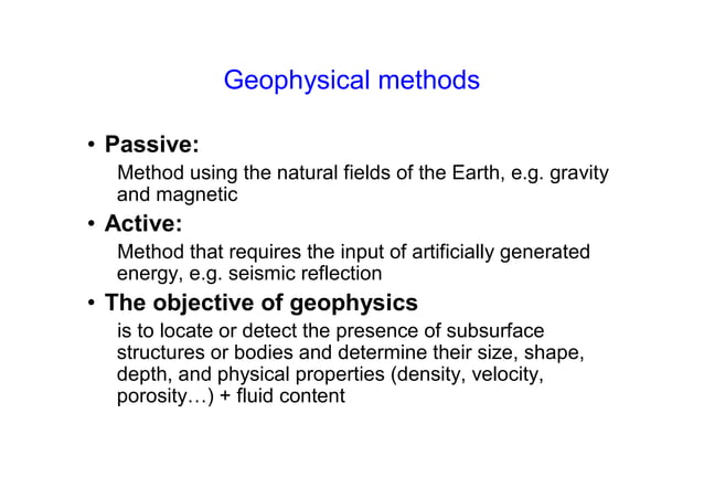 Geophysical methods | PDF | Geology | Science