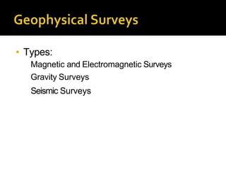 Geophysical Methods and interpretation of its data | PPT
