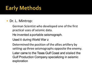 Geophysical Methods and interpretation of its data | PPT
