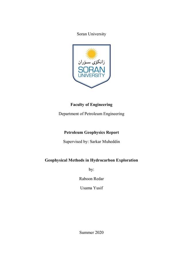 Geophysical methods in Hydrocarbon Exploration | PDF