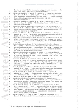 S1222a - the largest Marsquake detected by InSight | PDF
