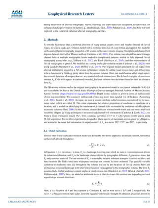 Landforms Associated With the Aspect-Controlled Exhumation of Crater ...