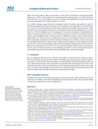 Landforms Associated With the Aspect-Controlled Exhumation of Crater ...