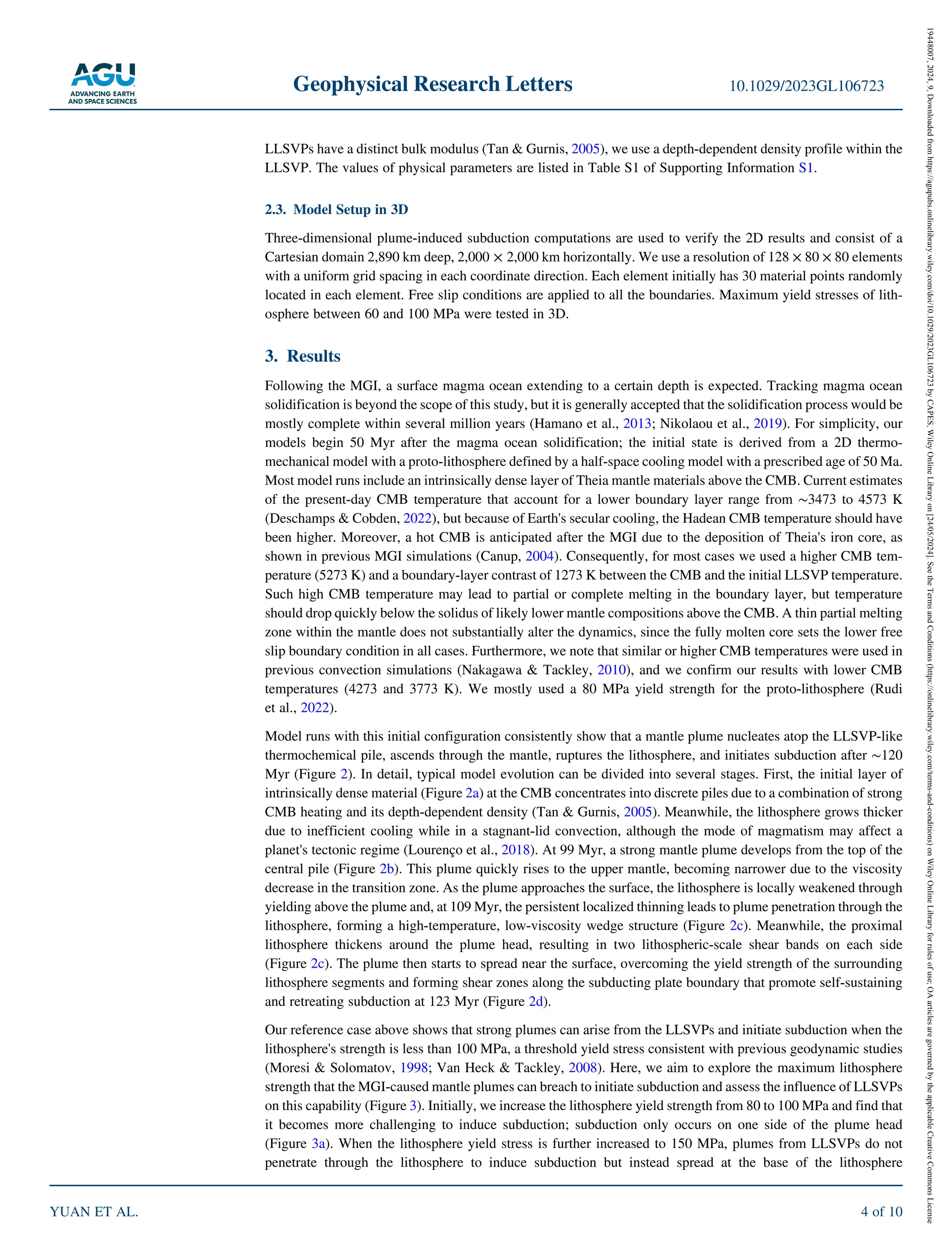 A Giant Impact Origin for the First Subduction on Earth | PDF