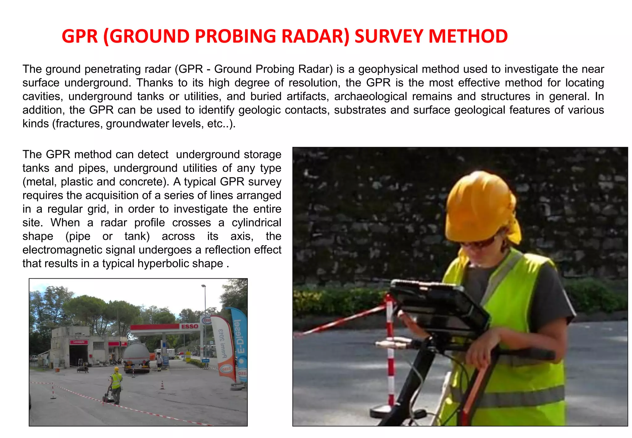 Geophysical survey for the risk management | PDF