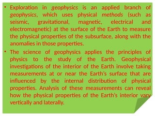 Geophysical Techniques.pptxGeophysical T | PPTX