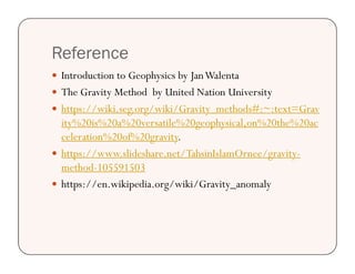 Gravity Method | Geophysics | Geology | PDF