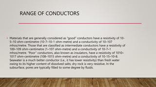 Electrical properties of rocks by Atharv Singh Department of Geology ...