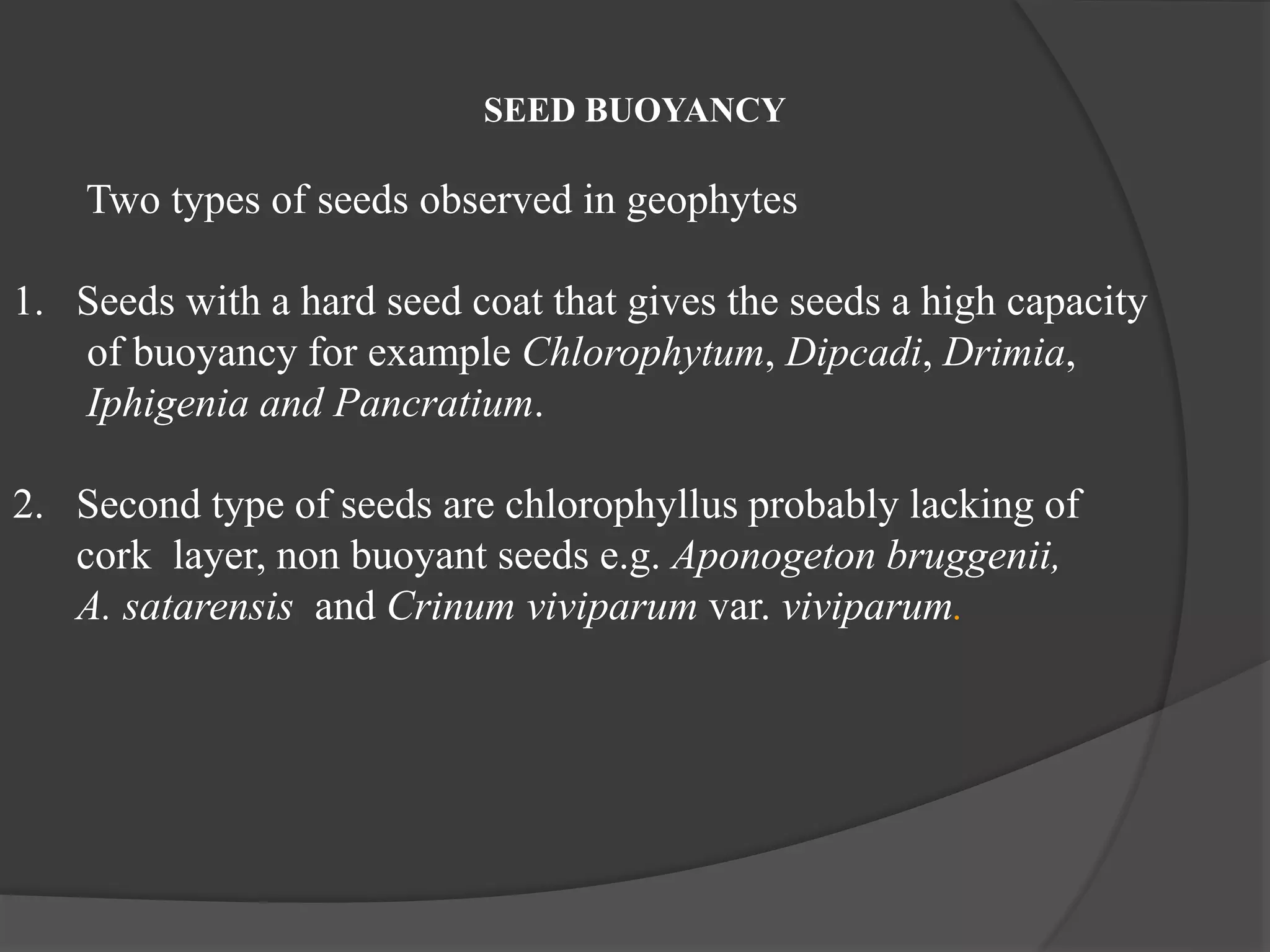 Geophytes of western ghats | PPTX