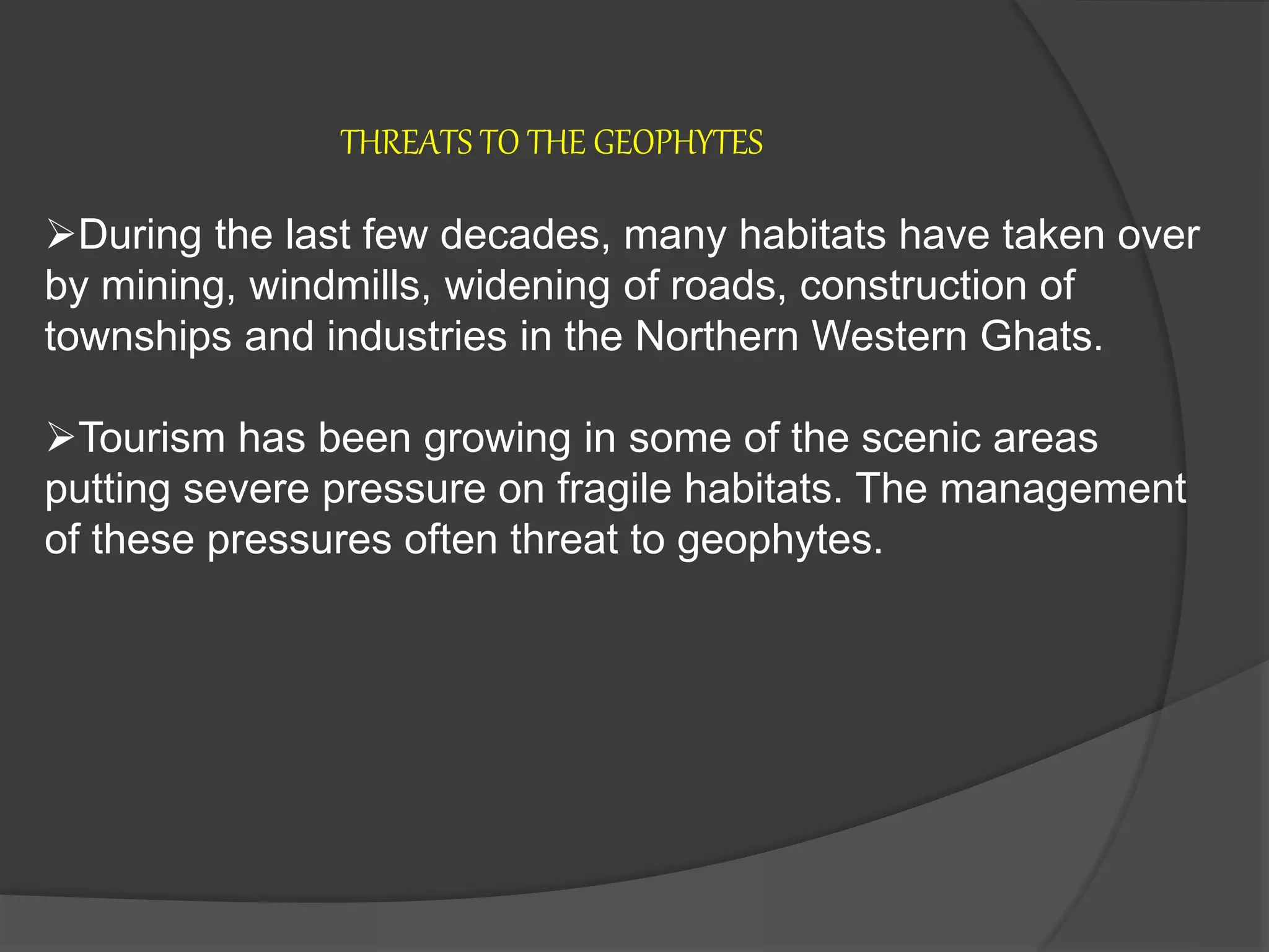 Geophytes of western ghats | PPTX