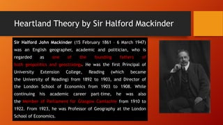 Geopolitical Theories by famous Geopoliticians | PDF