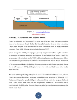 Geopolitical approach on greek eez | PDF