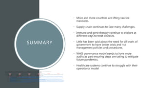 Geopolitics - Risk and Threats - Variants and Disease Management - September 11, 2022.pptx