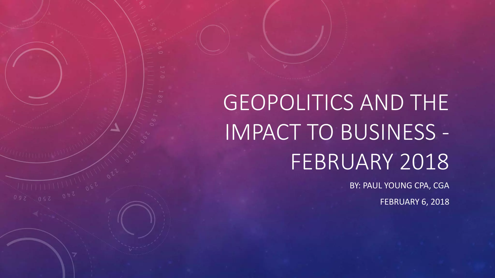 Geopolitical Events and how they are shaping the World | PPT