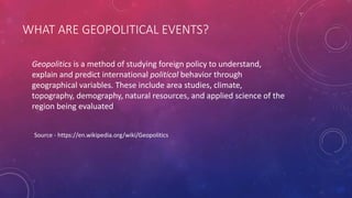 Geopolitical Events and how they are shaping the World | PPT