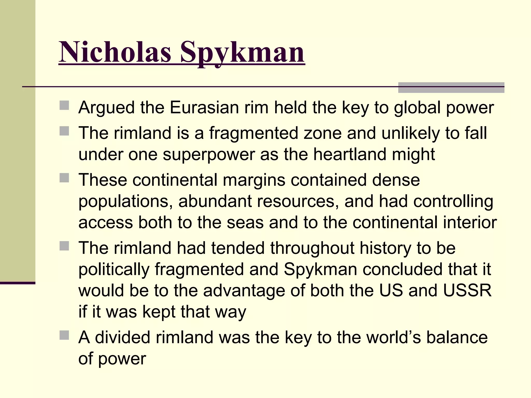 Geopolitics Key | PPT
