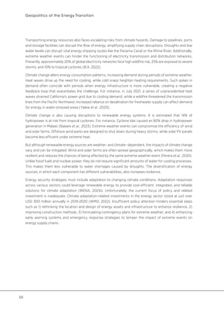 IRENA Geopolitics of the energy transition: Energy security | PDF