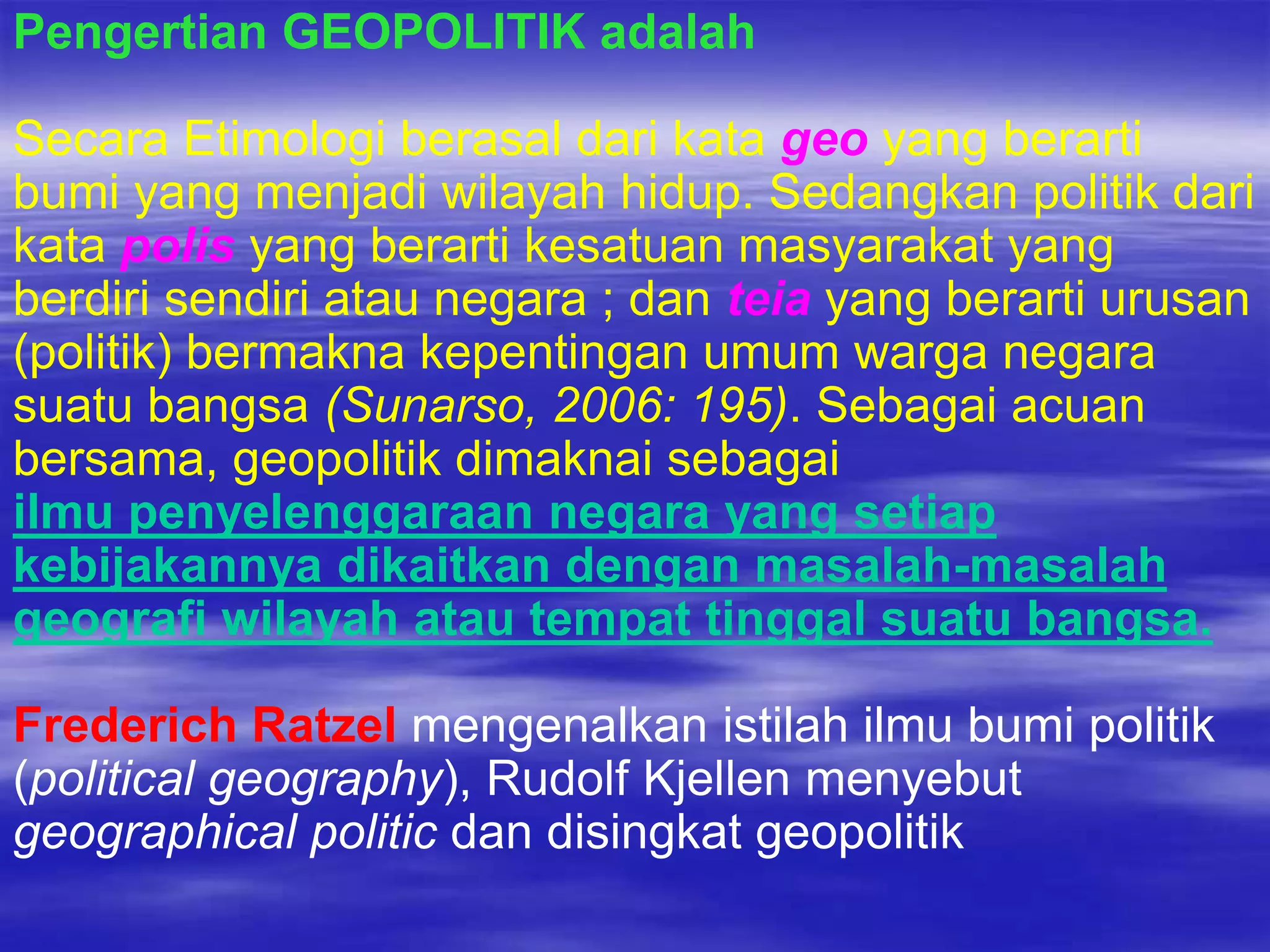 Geopolitik ppt | PPT