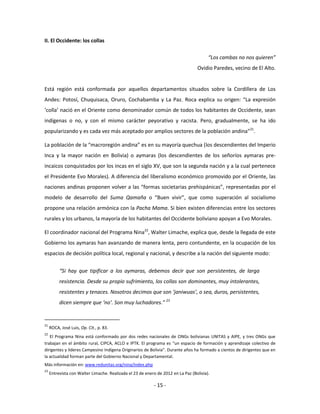 Geopolítica boliviana. la tensión 'cambas vs. collas' | PDF
