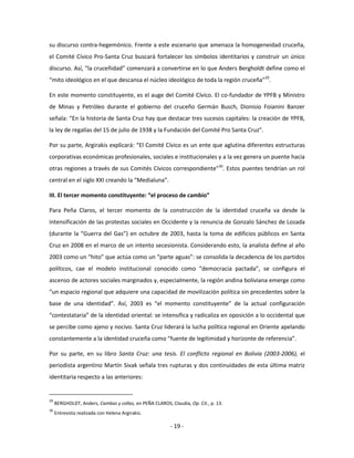 Geopolítica boliviana. la tensión 'cambas vs. collas' | PDF
