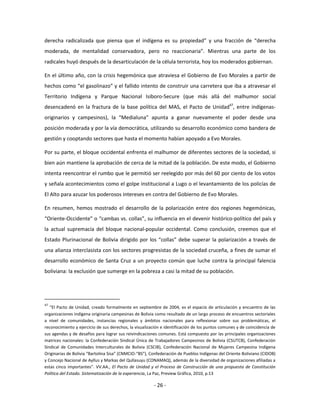 Geopolítica boliviana. la tensión 'cambas vs. collas' | PDF