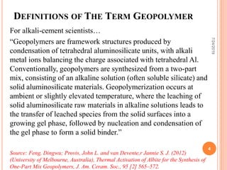 Geopolymer | PPTX