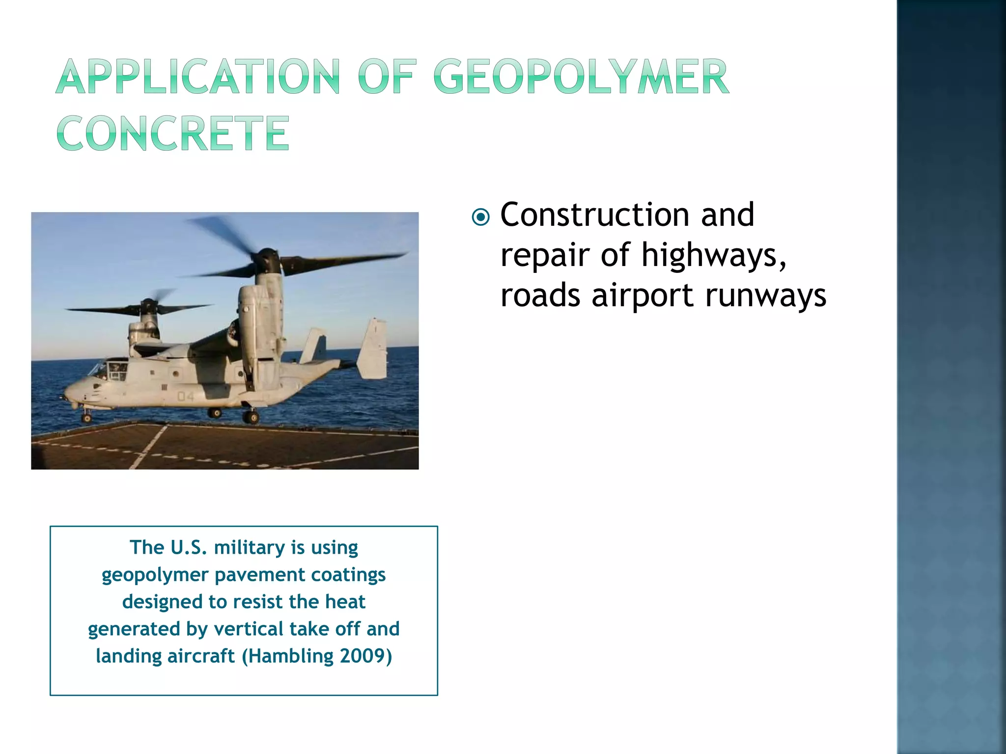 Basics of Geopolymer concrete | PPTX