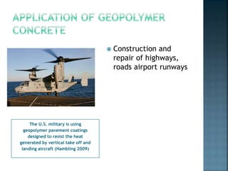 Basics of Geopolymer concrete | PPTX